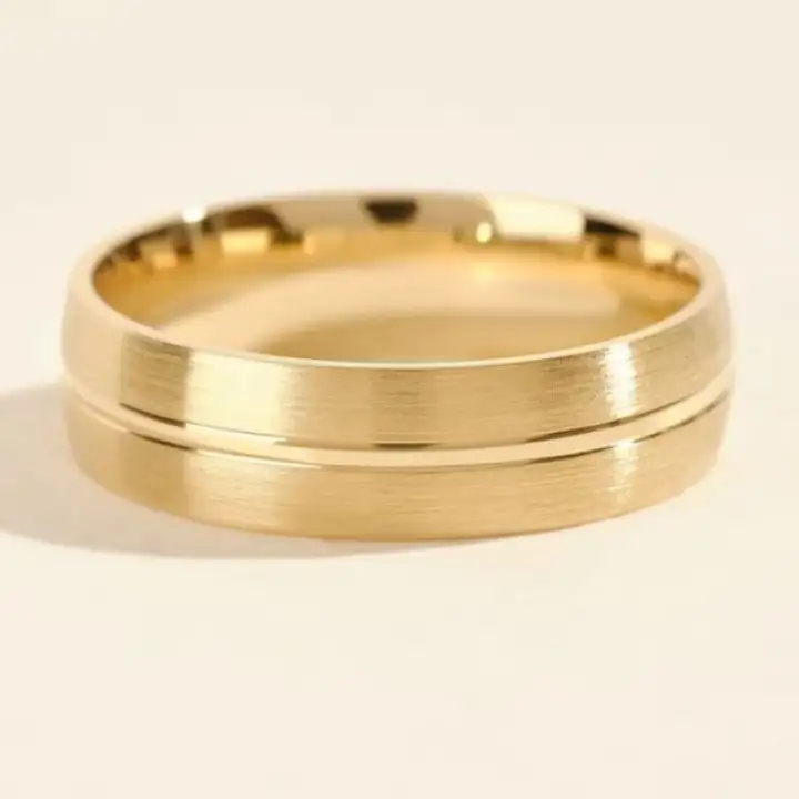 Solid Gold Wedding Ring MATTE / CARVED | Lazada PH