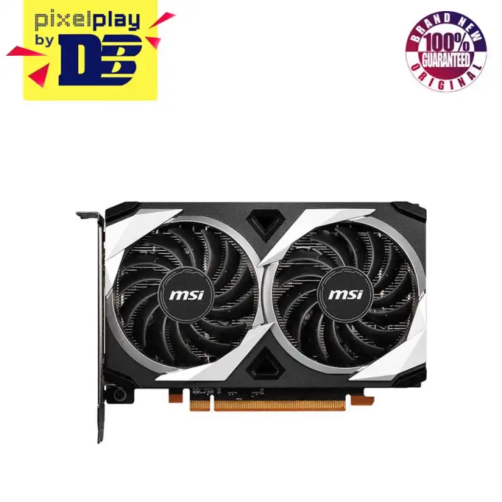 MSI Radeon RX 6500 XT Mech 2X 4GB OC PCIE 4.0 GDDR6 Graphics Card ...