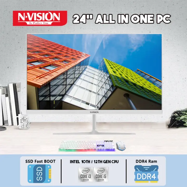 Nvision 24" All in One PC Intel Core I3 | I5 10th /12th Generation CPU ...