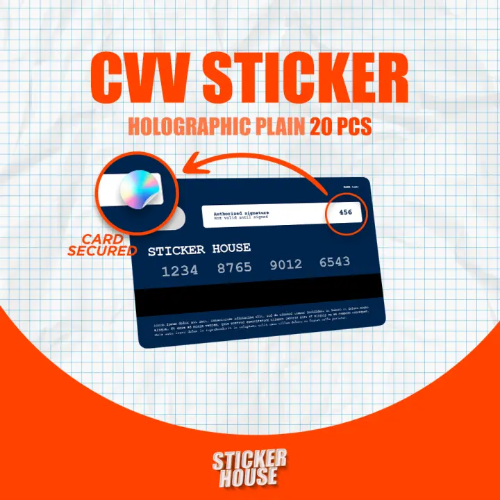 Hologram CVV Cover Sticker Plain (20pcs) | Lazada PH