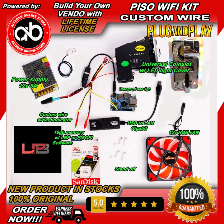 LPB | DIY | Custom wire | Piso Wifi KIT | Orange pi one | Orange pi pc ...