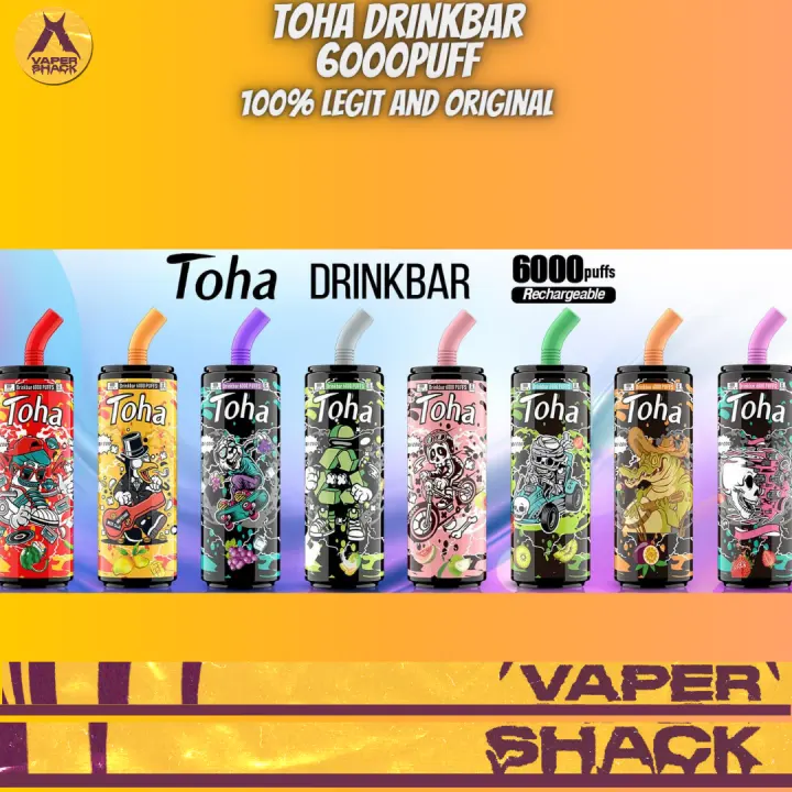 TOHA DRINKBAR 6000 PUFFS 100% LEGIT AND ORIGINAL | Lazada PH
