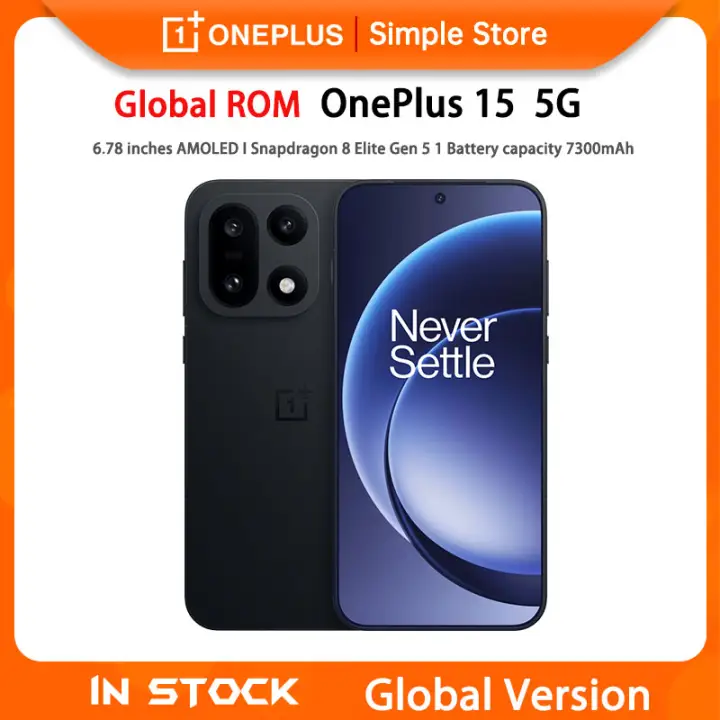 OnePlus 15 Global ROM OxygenOS Unlocked 5G Mobile Phone Snapdragon 8 ...