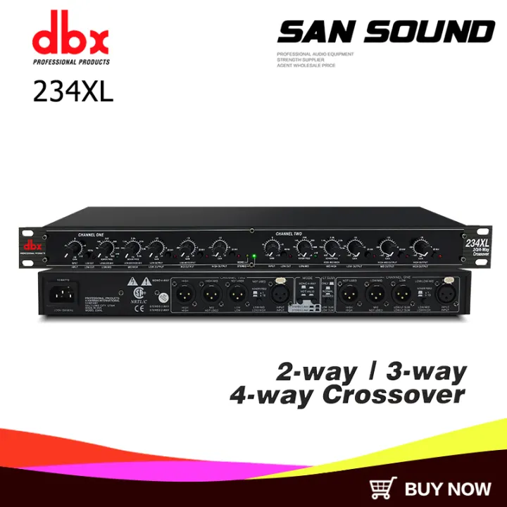 【Original】 DBX 234XL Stereo 2 way/3 way / 4way Crossover | Lazada PH