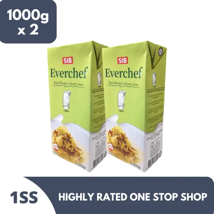 SIB Everchef Dairy Blended Culinary Cream 1000g x 2 | Lazada PH