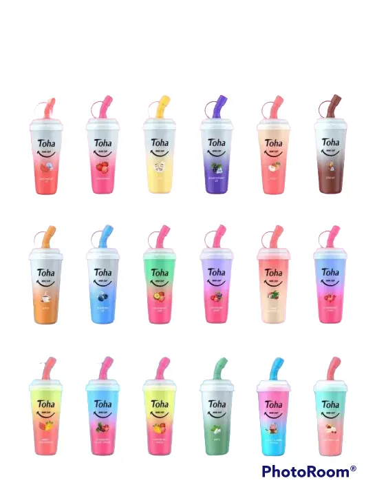 Toha Minicup 8000 Puffs 5% Rechargeable Type C Flava Chillax Poota ...