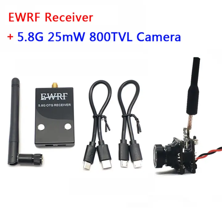 5.8GFPV video transmitter 800TVL HD Micro CMOS Camera and EWRF Receiver ...