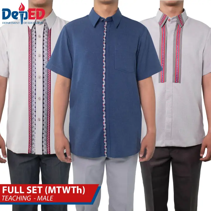 DepEd Male Uniform Fabric Set for Teaching Personnel | Complete Set ...
