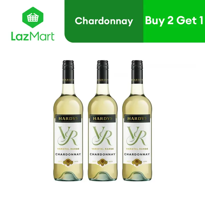 [Buy 2 Get 1 Bundle] Hardy's VR Chardonnay 750ml x3 | Lazada PH