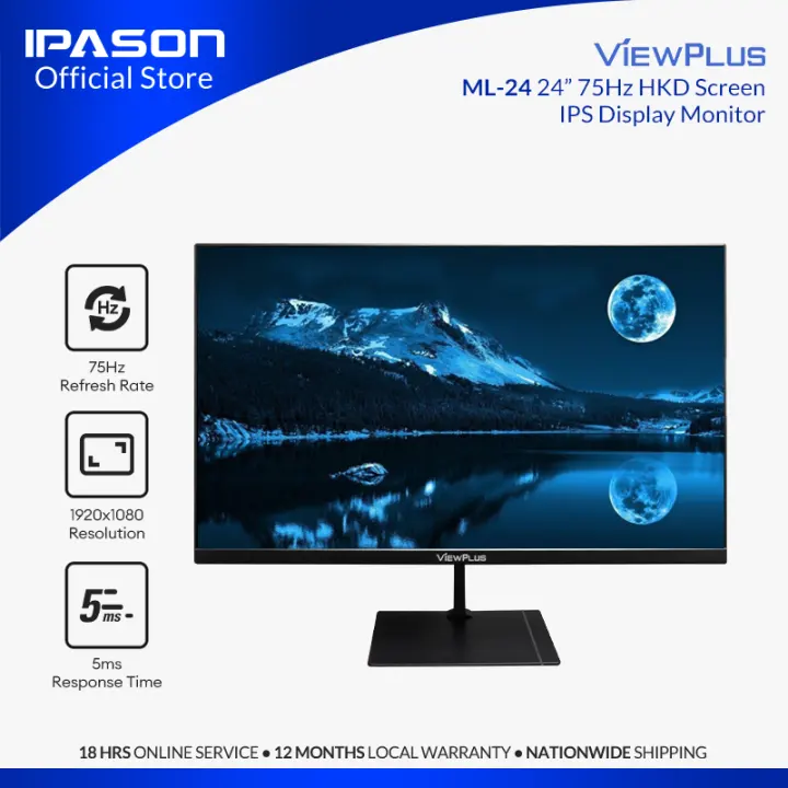 Viewplus ML-24CH 23.8 Curved R1500 1920x1080 165Hz VA Panel, 2HDMI +1DP ...