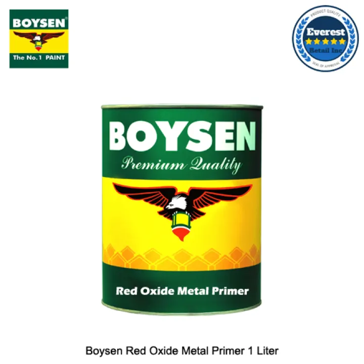 Boysen Red Oxide Metal Primer 1 Liter and 4 Liters (Choose Size ...