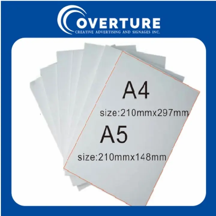 Sintra Board A4 / A5 3mm White Bundle of 10, 20, 30. 40, 50 pcs Hard Sintra Board 3mm Thickness ...