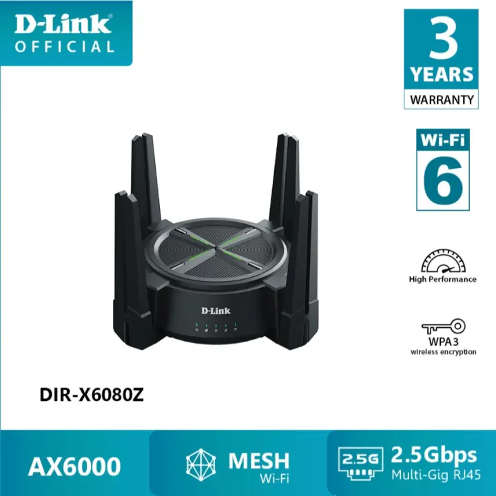 D-Link Wi-Fi 6 AX6000 Mesh Wireless Gigabit Router | Lazada PH