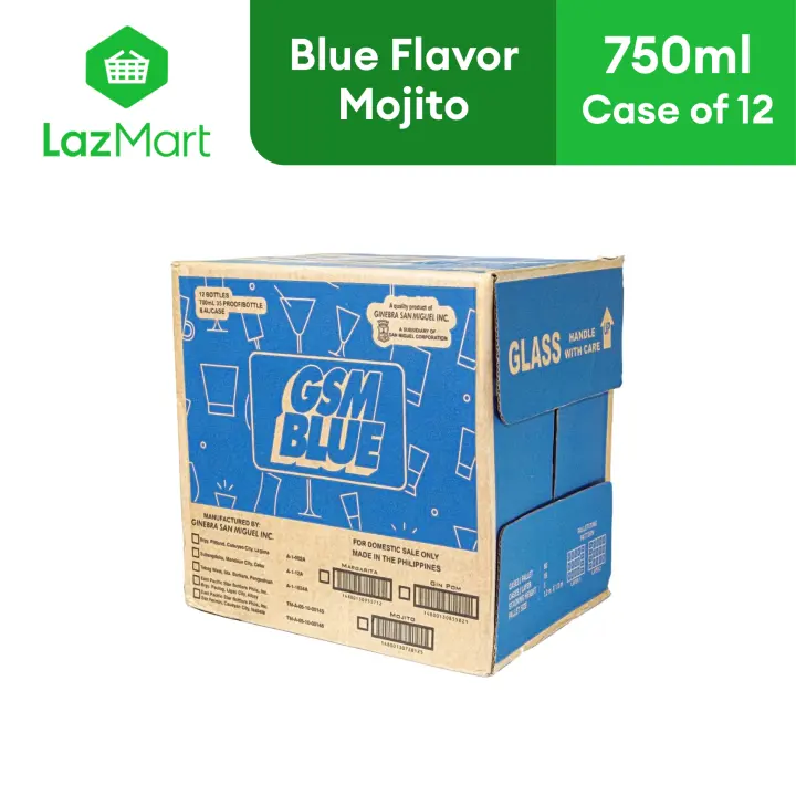GSM Blue Flavors Mojito - 700ml x 12 - Case | Lazada PH