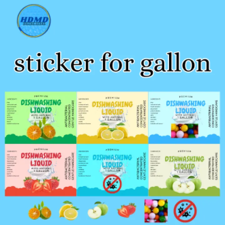 sticker label for gallon | Lazada PH