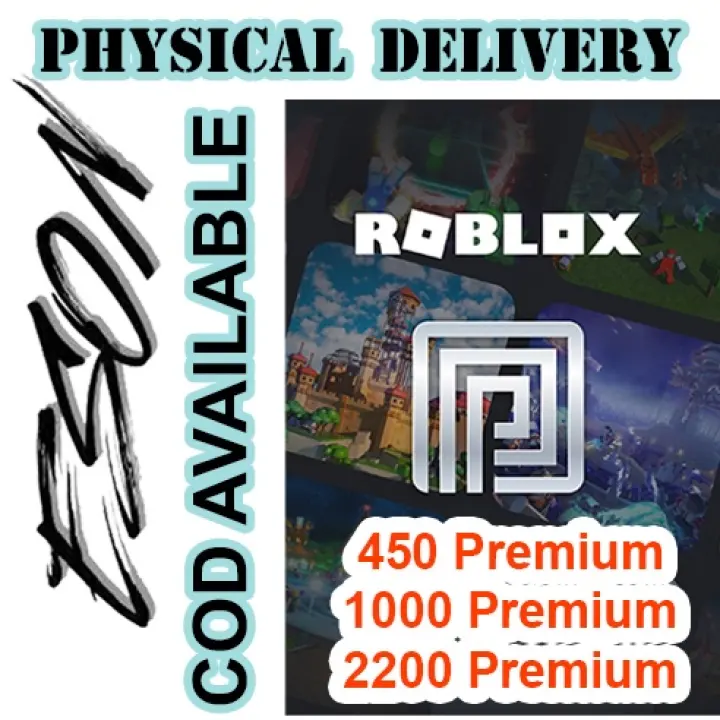 ♟Roblox Robux Premium (450, 1000, 2200, 2640 Robux with Premium) - COD ...