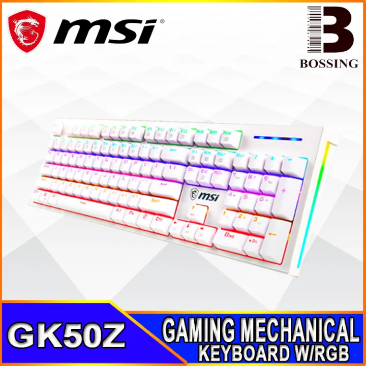 MSI GK50Z Gaming Mechanical Keyboard with RGB Light Black | White | Lazada PH