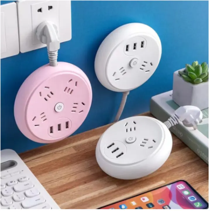 Power Strip 3ac Outlets 3usb Slot Electrical Multiple Socket Extension Cable Lazada Ph