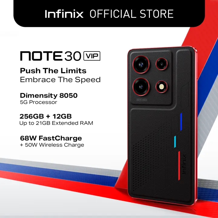 Infinix Note 30 VIP, 12GB + 256GB, Dimensity 8050, 108MP Camera (1 Year Local Warranty) | Lazada PH